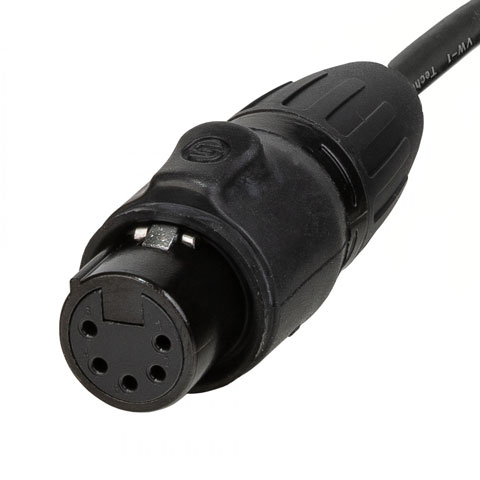 Gearlux 25ft DMX Cable, 3-Pin XLR Male to Female DMX Cable, Black Xlr ...