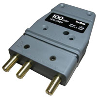 MARINCO: Stage 3-Pin Bates 100A 125v Inline Male UltraDur Nylon Gray ...